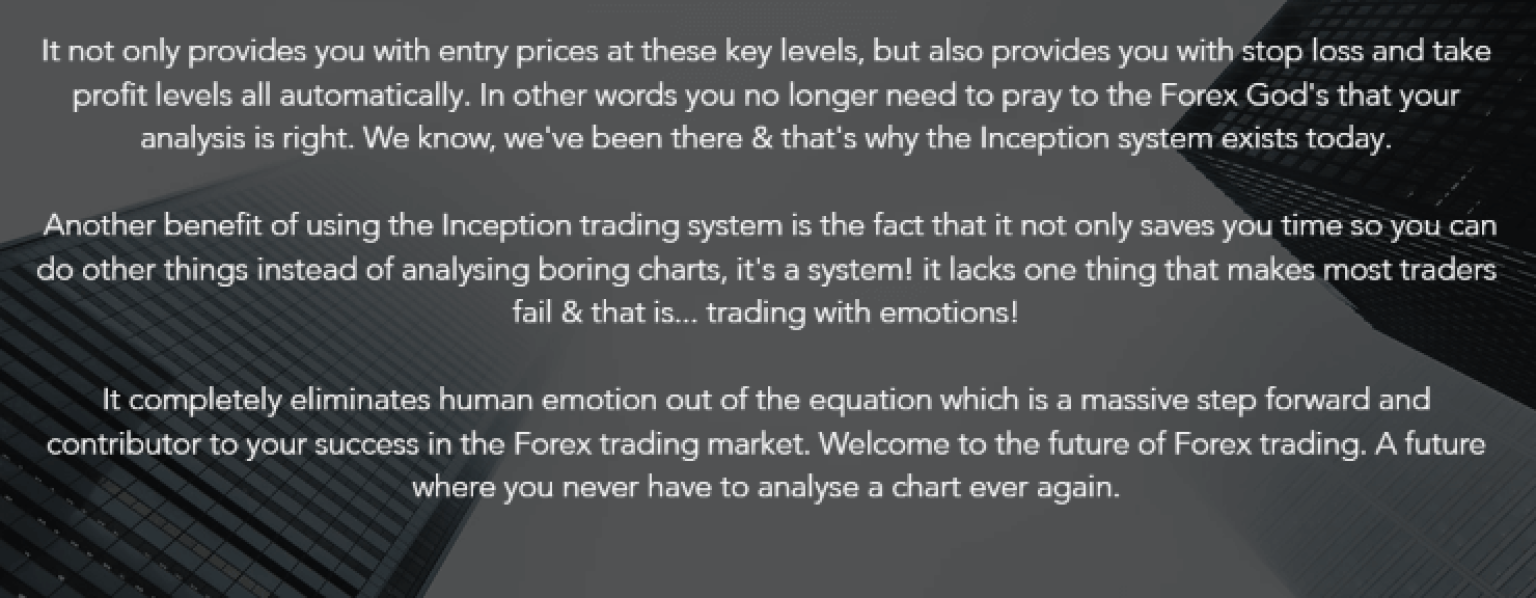 INCEPTION TRADING SYSTEM v2.0(Basic) | Forex Outlet Shop