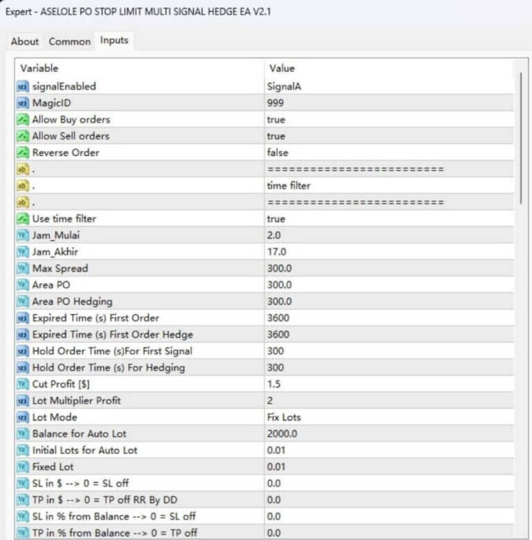 Aselole Po Stop Limit Multi Signal Hedge EA v2.1 MT4 + Setfiles (1425 ...